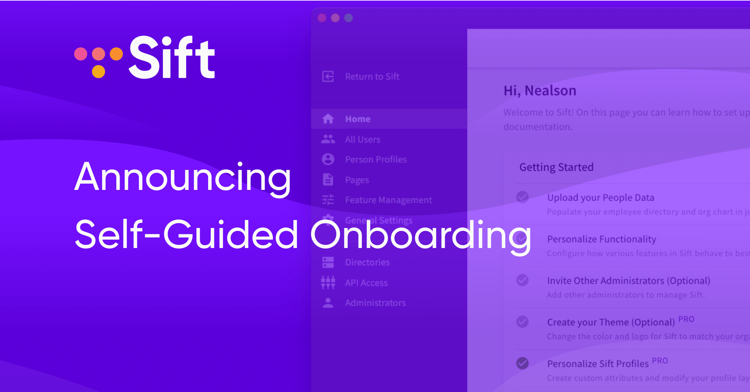 Introducing Sifts Self Guided Onboarding For A Simplified